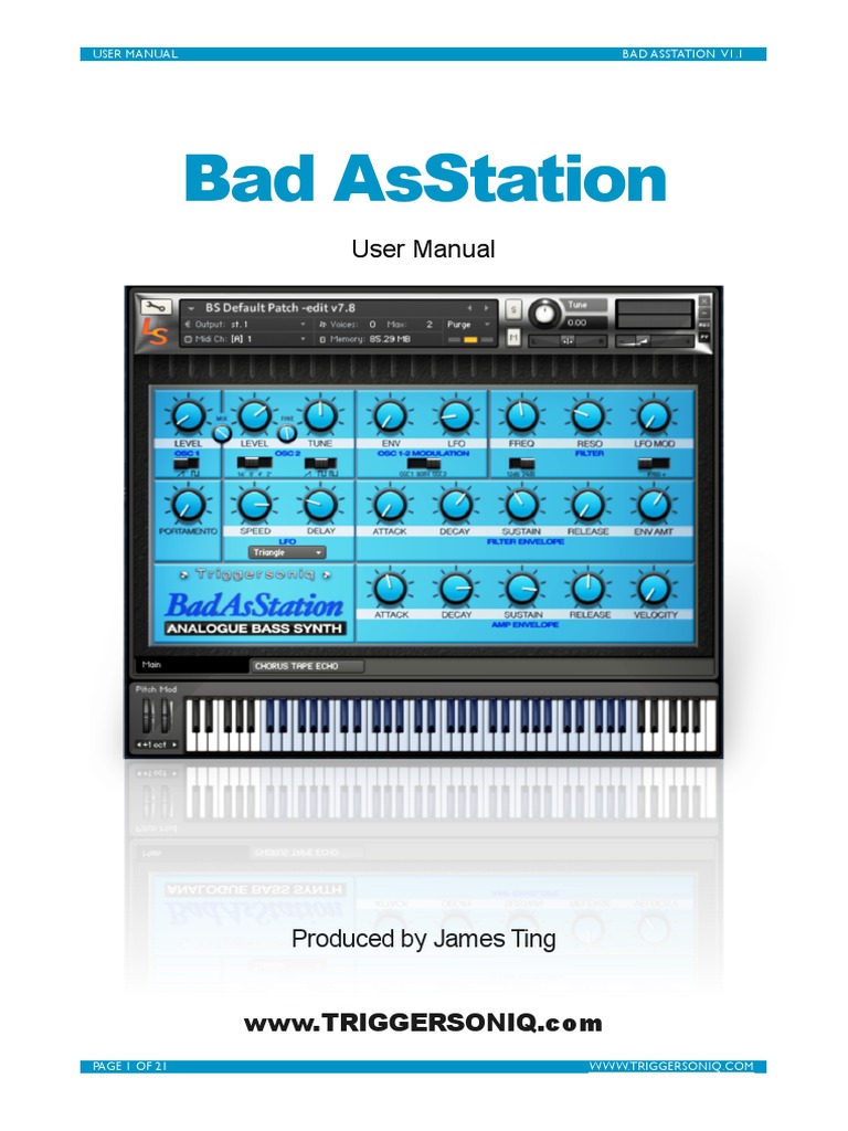 Bad AsStation User Manual | PDF | Synthesizer | License