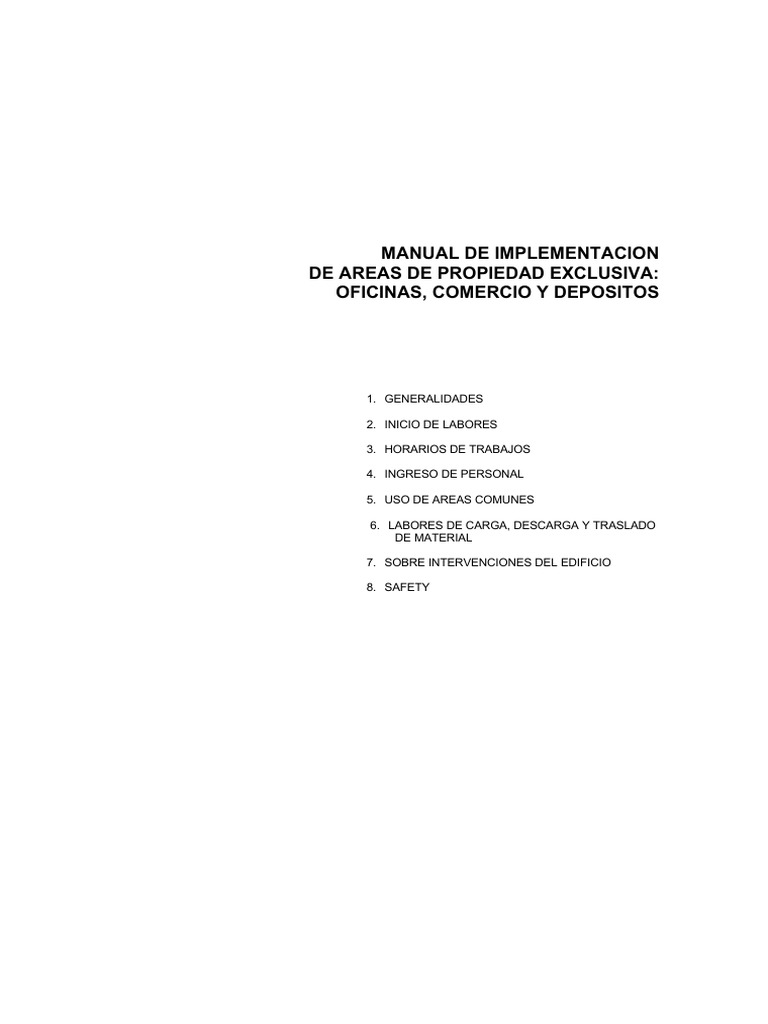 Plus Olguín Manual Implementacion | PDF | Ascensor | Propiedad