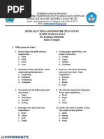 Contoh Bentuk Instrumen Asesmen Formatif, Sumatif, Diagnostik | PDF