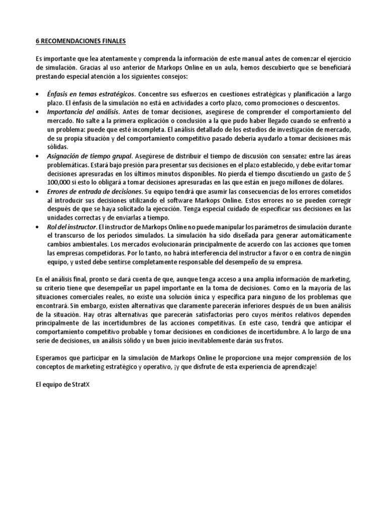 Markops Cap-6 | PDF | Simulación | Toma de decisiones