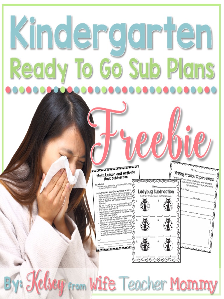 Kindergarten Free Sub Plans | PDF