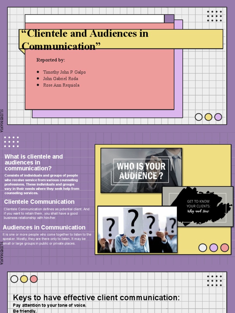 Clientele and Audiences in Communication | PDF | Communication | Mass Media
