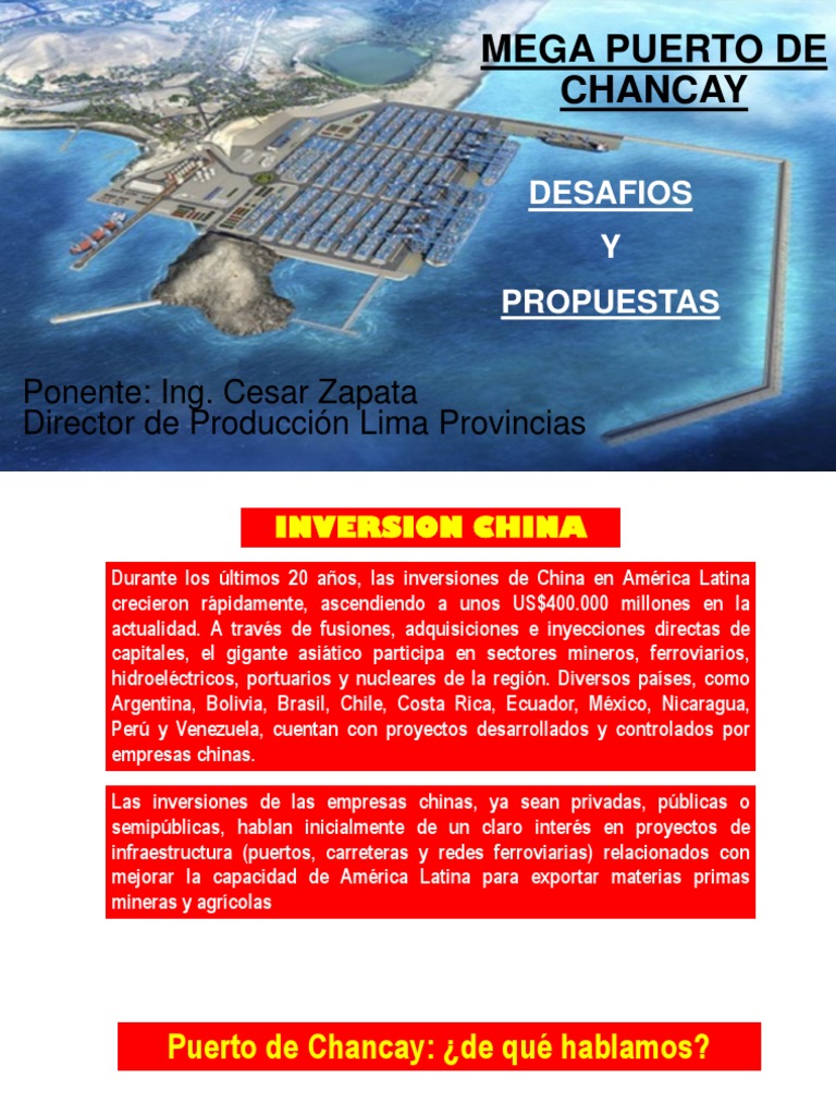 Mega Puerto de Chancay - Desafios y Propuestas | PDF | America latina ...