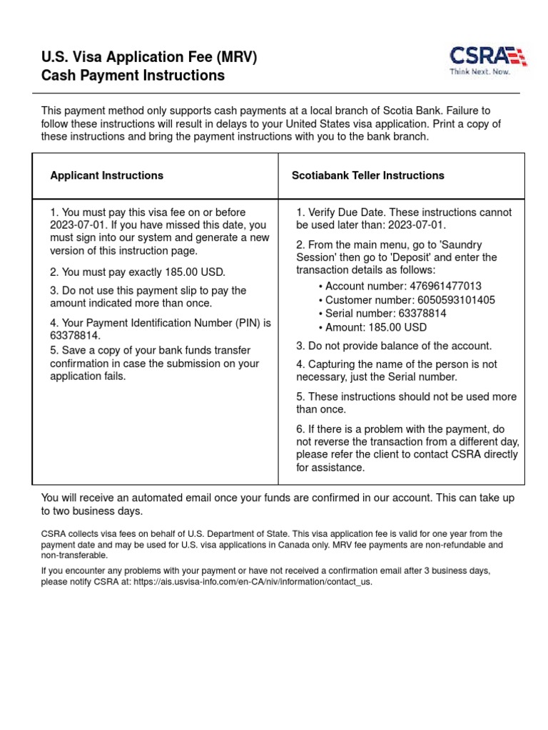 Payment Instructions | PDF | Banks | Payments