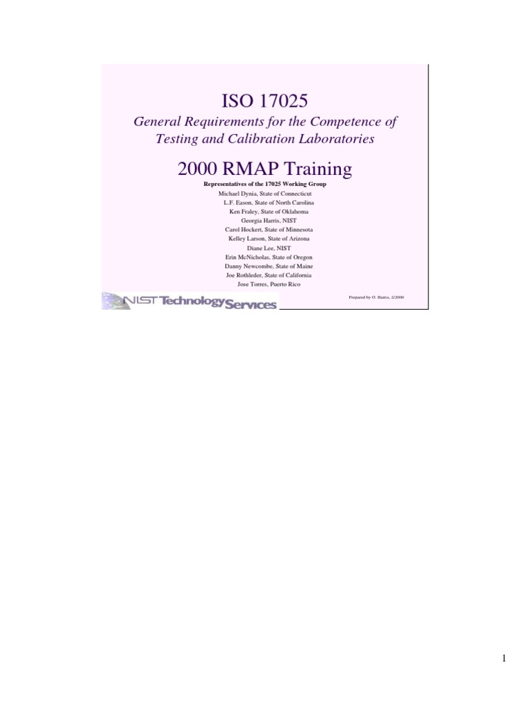 ISO17025 | PDF | Calibration | Verification And Validation