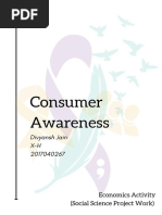 Consumer Awareness Project Class10 | PDF | Consumer Protection