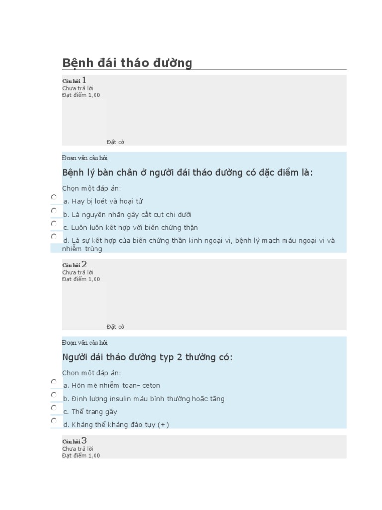Bệnh Đái Tháo Đường | PDF