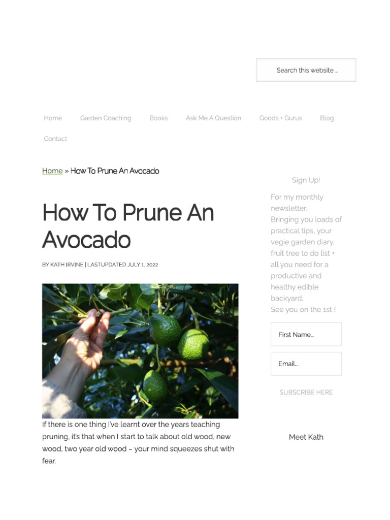 Prune Avocado 2 | PDF