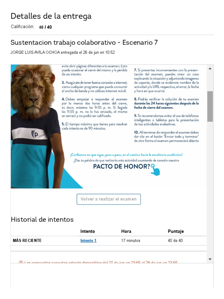 Sustentacion Trabajo Colaborativo - Escenario 7 | PDF