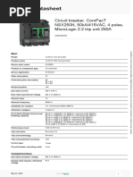 Product Data Sheet: Circuit Breaker, Compact Nsx250F, 36Ka/415Vac, 3 ...