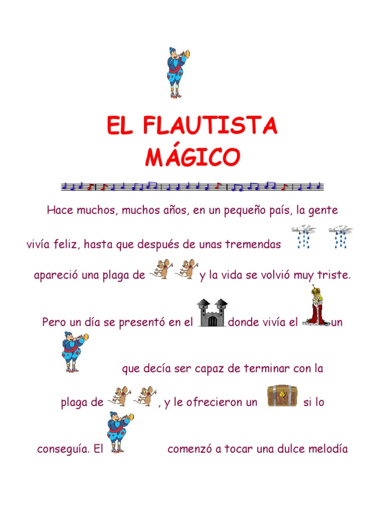 El Flautista Mágico: Cuento Infantil | PDF | Arte