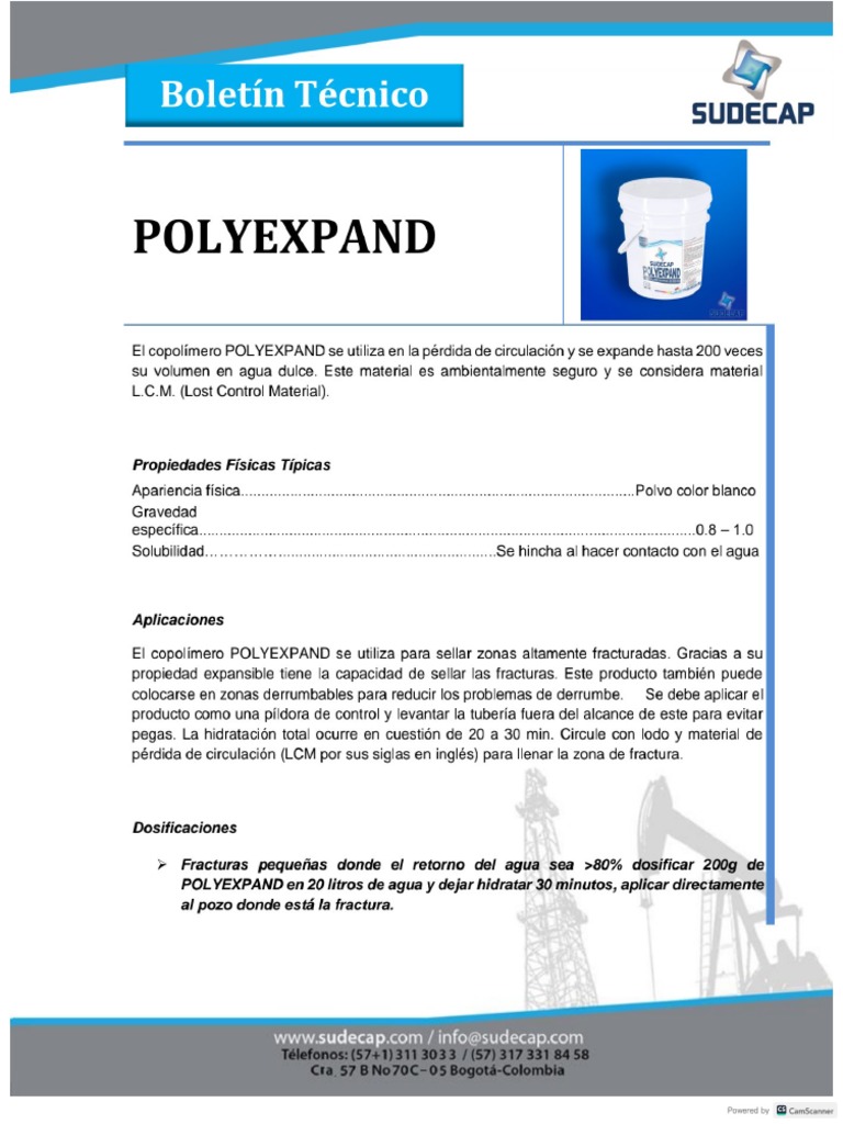 Hoja Tecnica Polyexpand | PDF