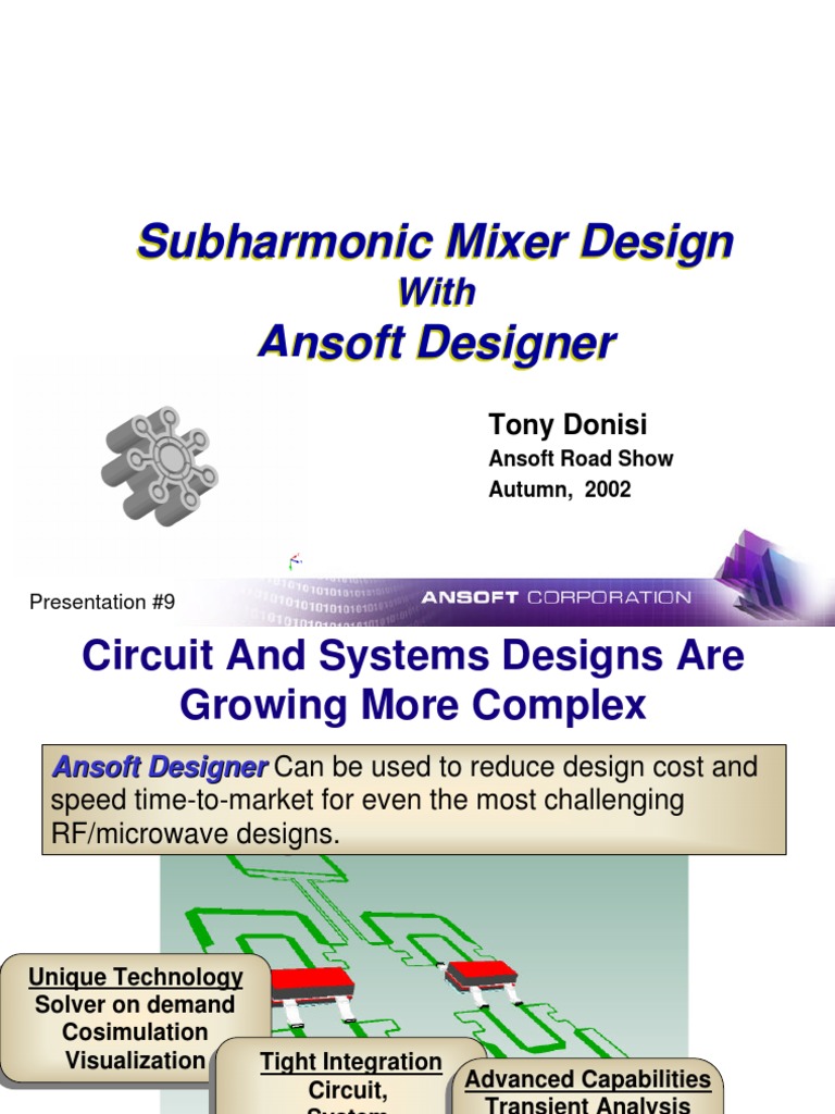Sub Harmonic Mixer Design With Ansoft Designer | PDF | Electronic ...