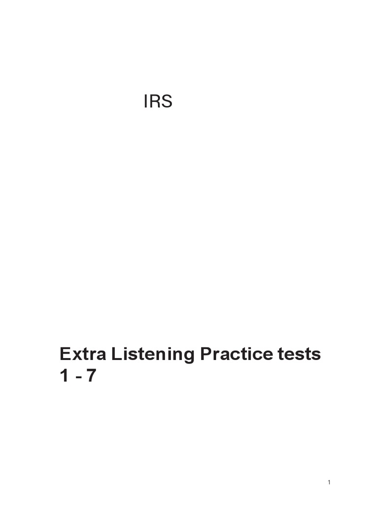 Listening Practice Tests Pdf Dermatitis Blood Type