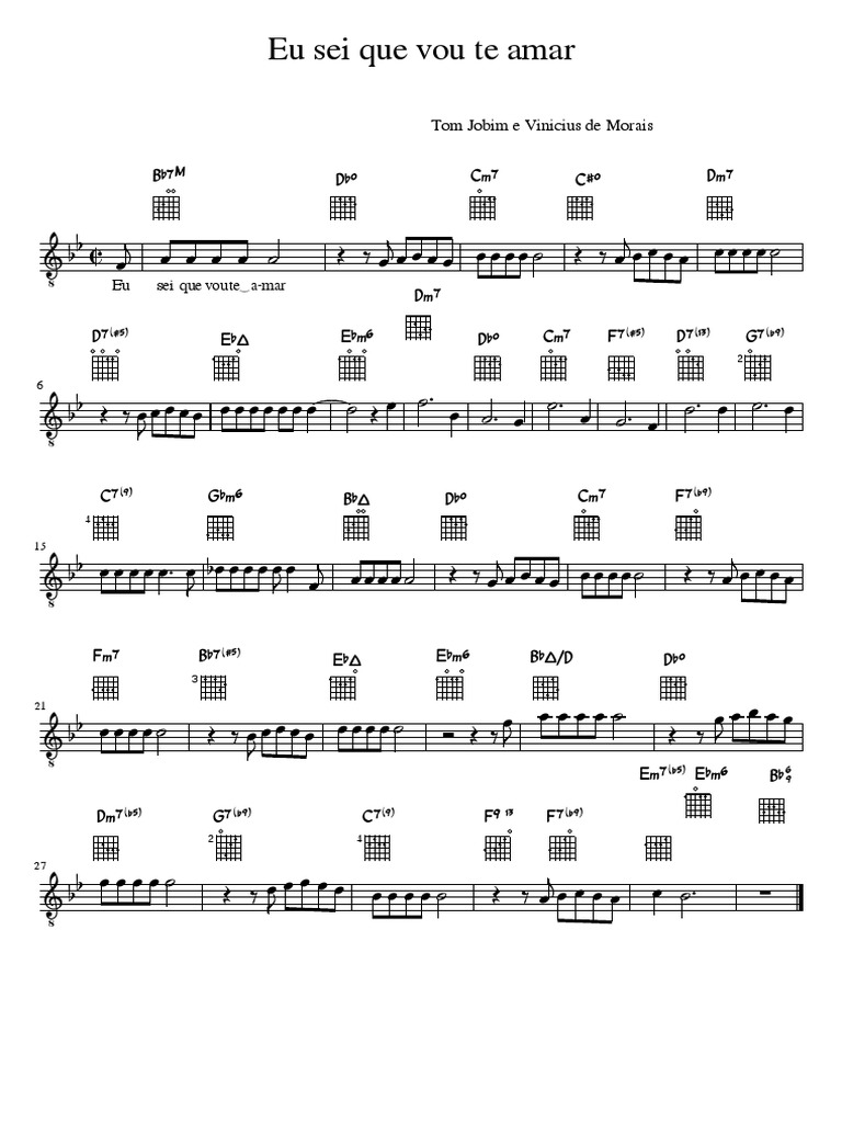 Eu - Sei - Que - Vou - Te - Amar - Cópia | PDF