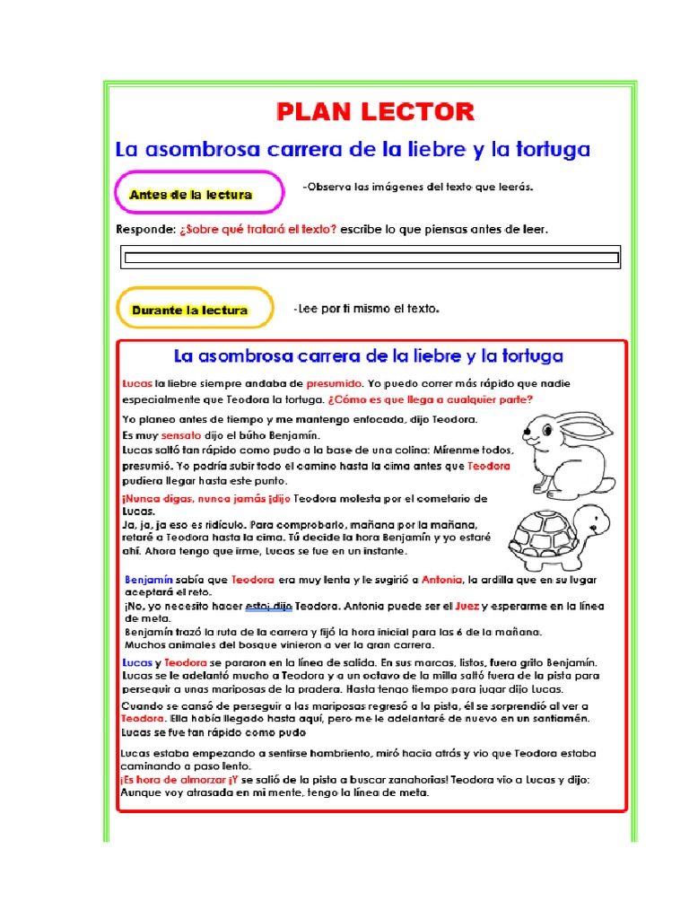 F. La Asombrosa Carrera de La Liebre y La Tortuga | PDF
