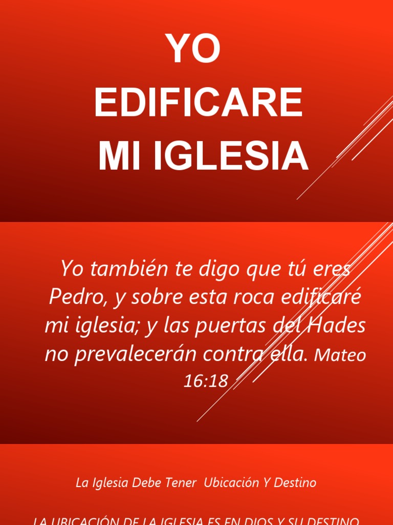 Yo Edificare Mi Iglesia | PDF | Jardín del Edén | Libro de revelación