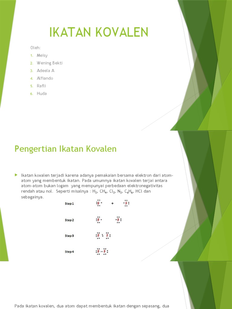 Jenis dan Ciri Ikatan Kovalen | PDF