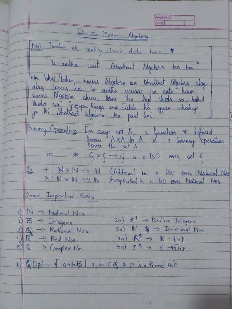 Modern Algebra | PDF