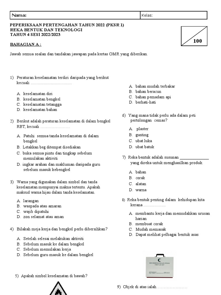 Soalan PPT RBT Tahun 4 2022_2023 | PDF
