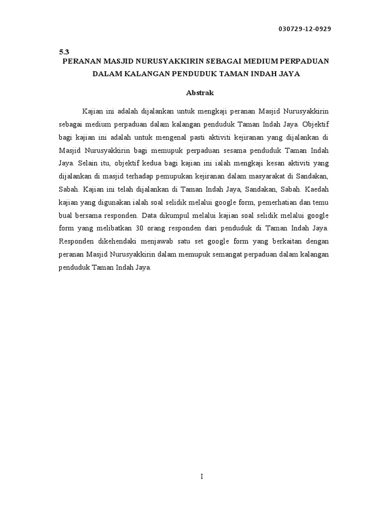 Esei Kerja Kursus Pengajian Am | PDF