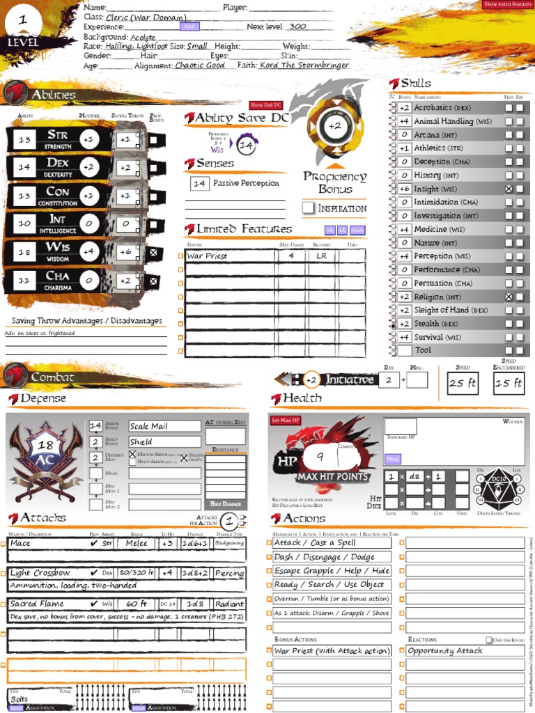 MPMB 2024 D&D Character Sheet | PDF | Dungeons & Dragons | Gary Gygax Games