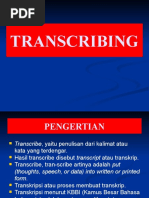 Gotranscript Transcription Guidelines (Adapted For Bahasa Indonesia) Revised | PDF