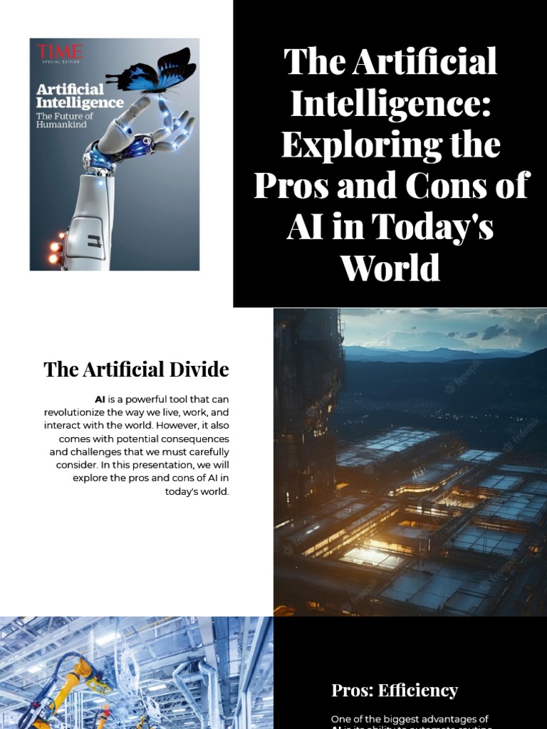 Wepik The Artificial Divide Exploring The Pros and Cons of Ai in Todays ...
