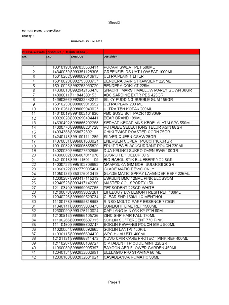 Promo Flayer 01-15 Juni 2023 | PDF