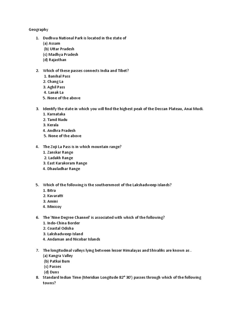 Geography | PDF | Himalayas | Earth Sciences