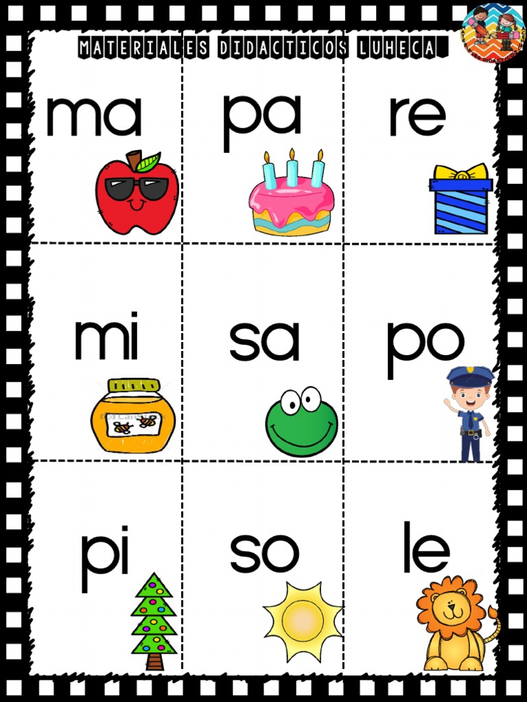 Loteria De Silabas Para Imprimir Gratis Pdf