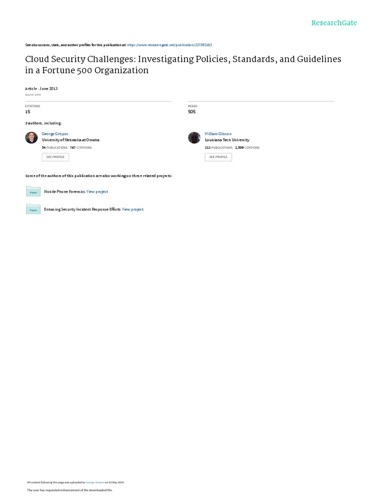 Cloud Security Challenges: Investigating Policies, Standards, and ...