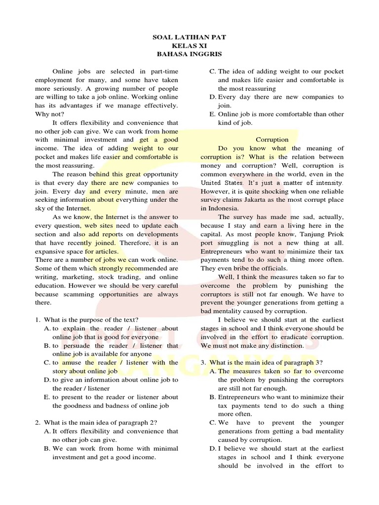 Inggris-Nn Xi-Ipaips Pat Genius | PDF | Recycling | Paper