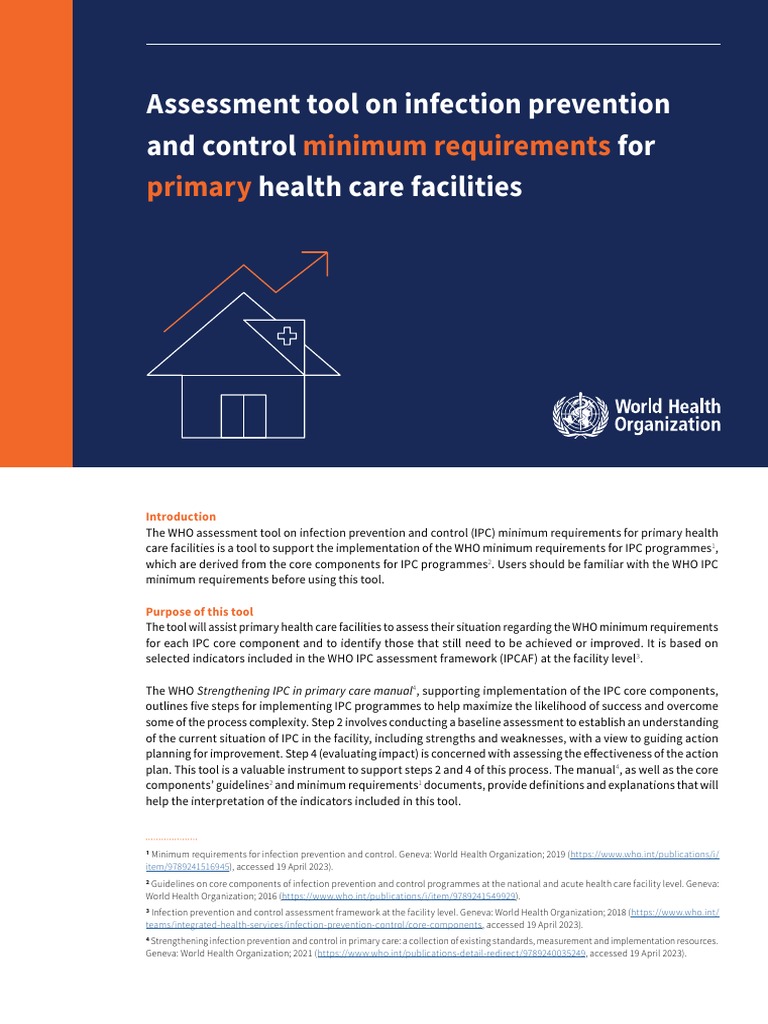 IPC Assessment Tool for Primary Care | PDF | Wash | Medical Specialties