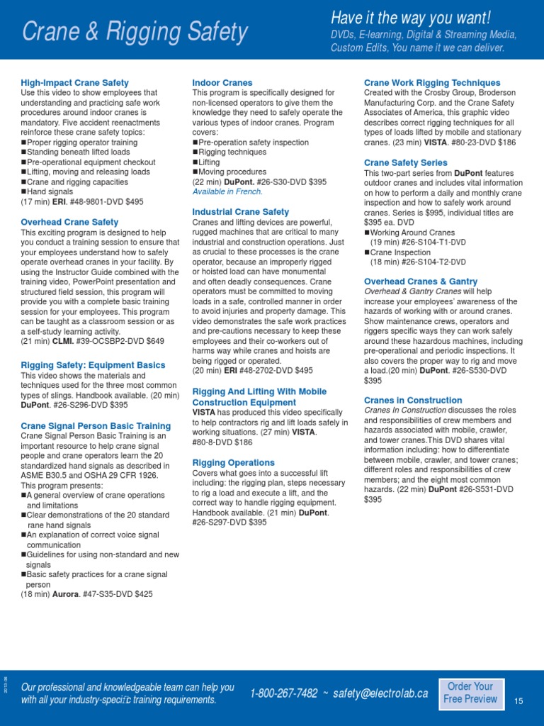 Crane Rigging | PDF | Crane (Machine)
