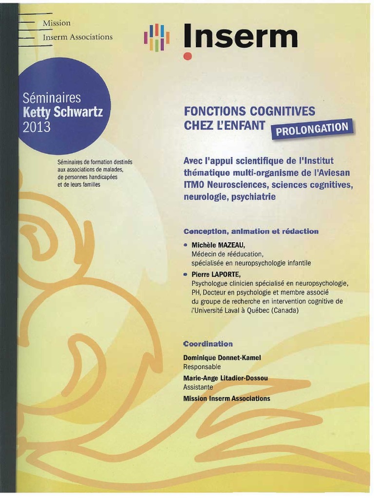 Fonctions Cognitives Inserm | PDF