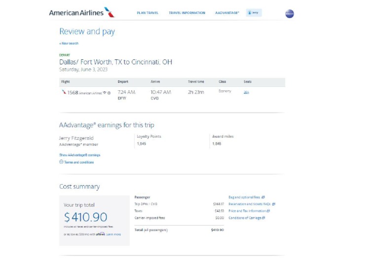 flight booking | PDF