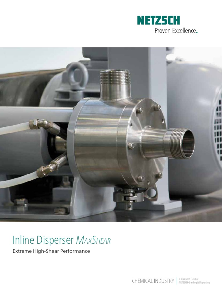 MaxShear Inline Disperser Overview | PDF | Pump | Paint