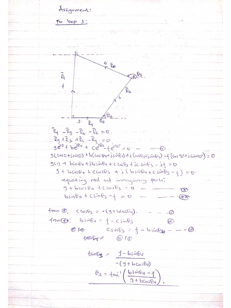 Solution To Theory of Machines Assignment | PDF