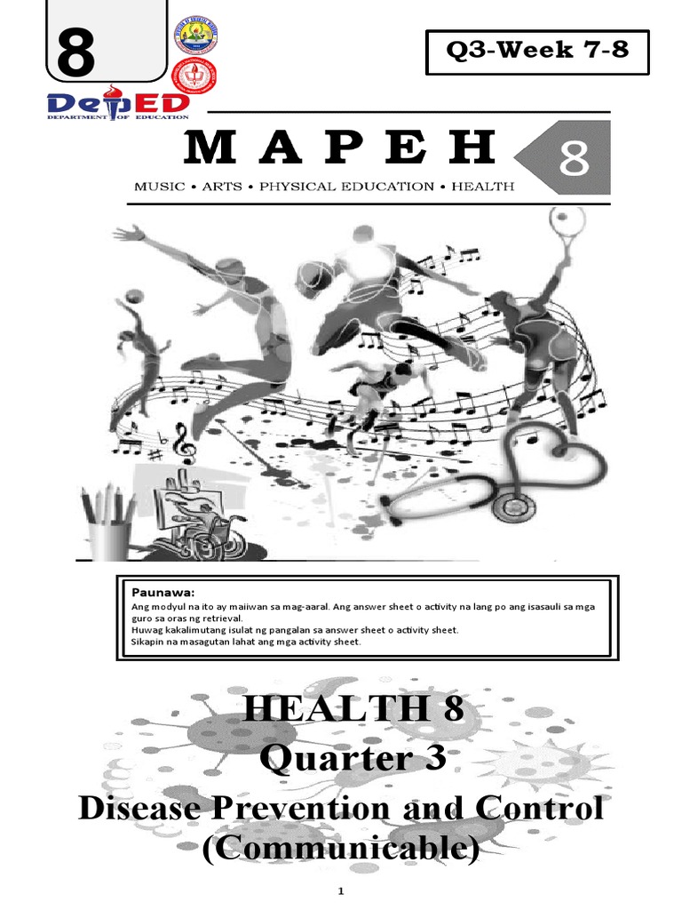 HEALTH 8 Q3 WEEK 7-8 MODULE 1-6 | PDF | Infection | Pathogen