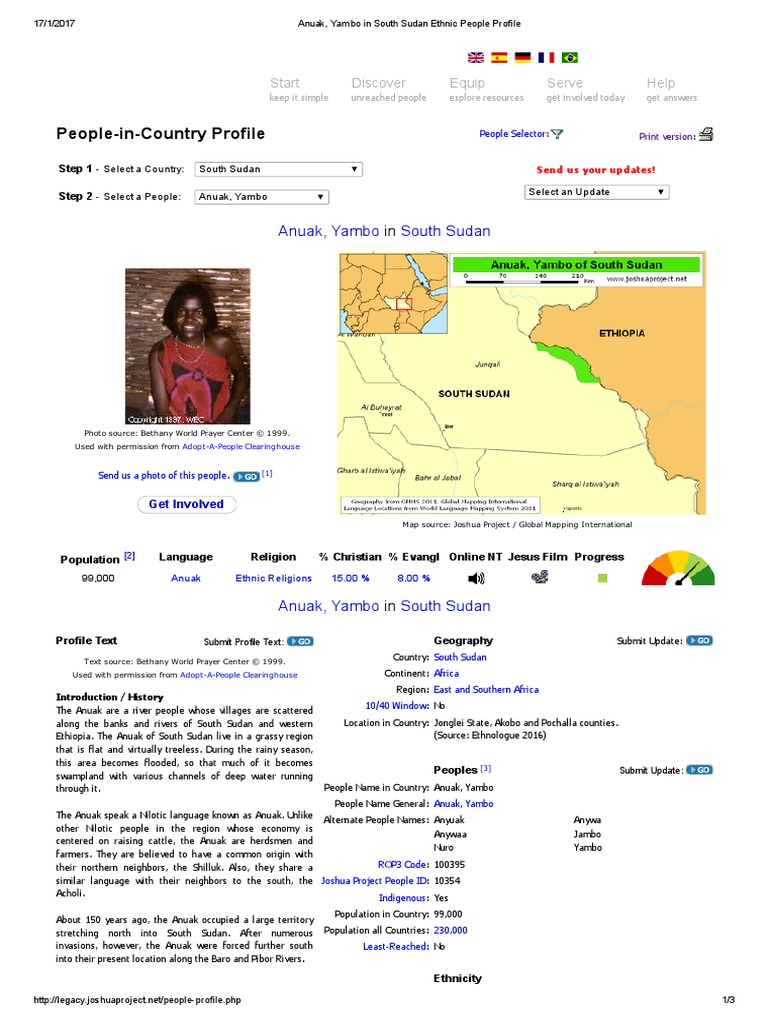 Anuak, Yambo | PDF | Bible