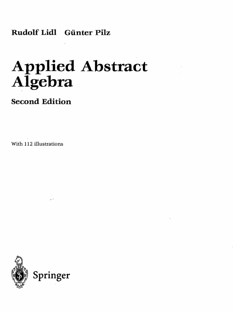 Applied Abstract Algebra: Springer | PDF | Polynomial | Algebra