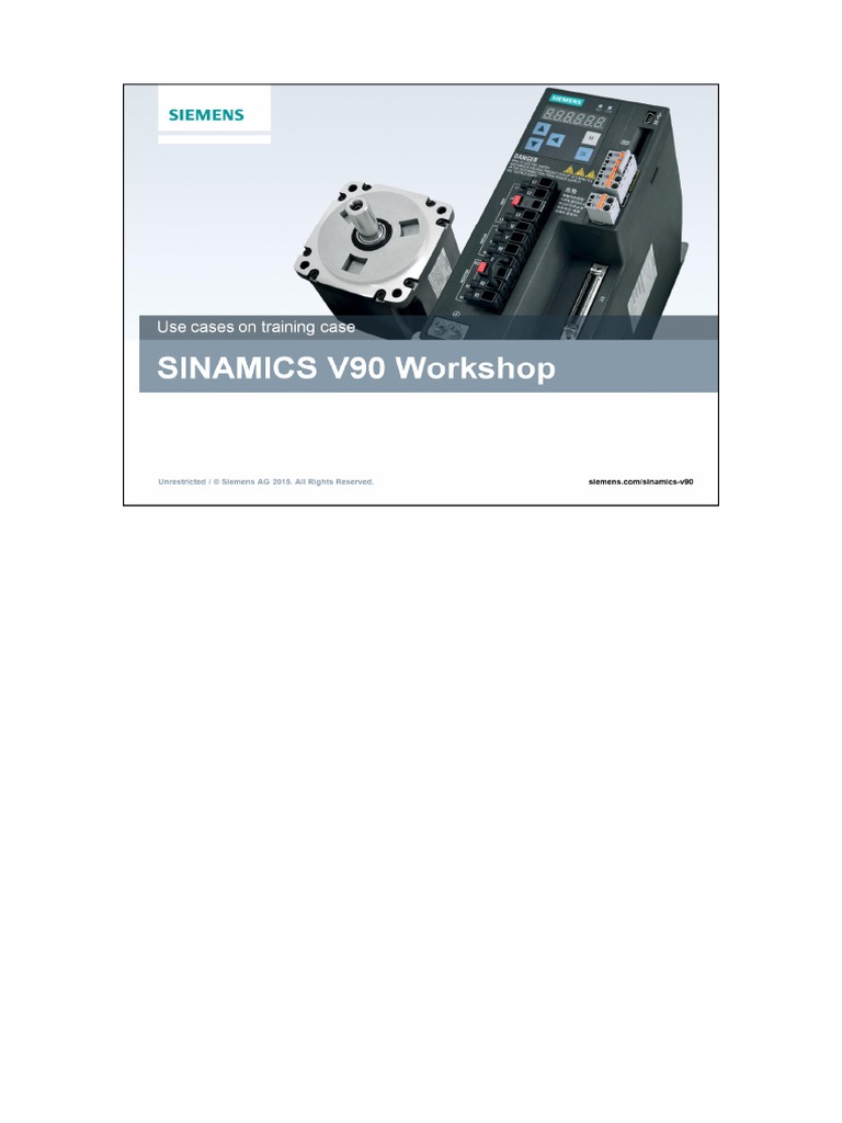 Sinamics V90 | PDF | Electric Motor | Computing