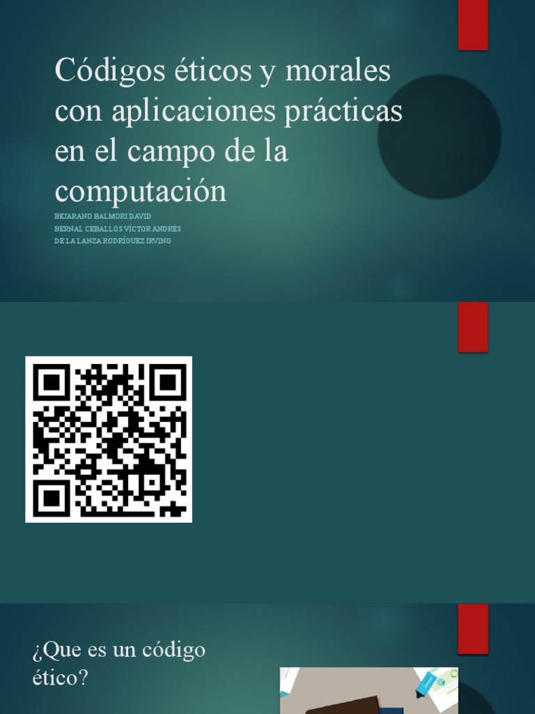 Códigos Éticos y Morales Con Aplicaciones Prácticas en | PDF | Ingeniería de software | Moralidad