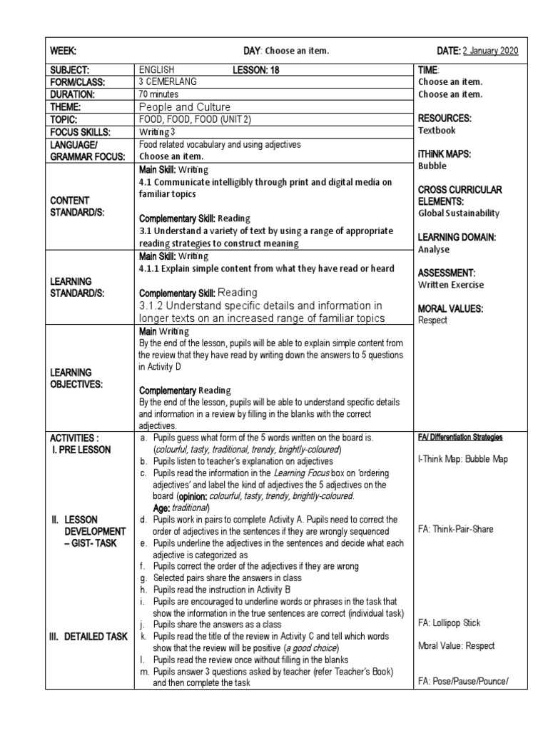Form 3 Lesson 18 | PDF | Cognitive Psychology | Cognition