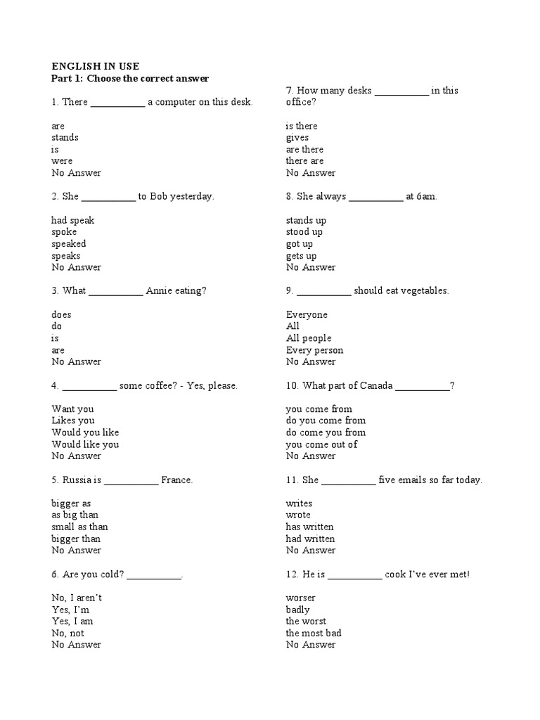English in Use | PDF