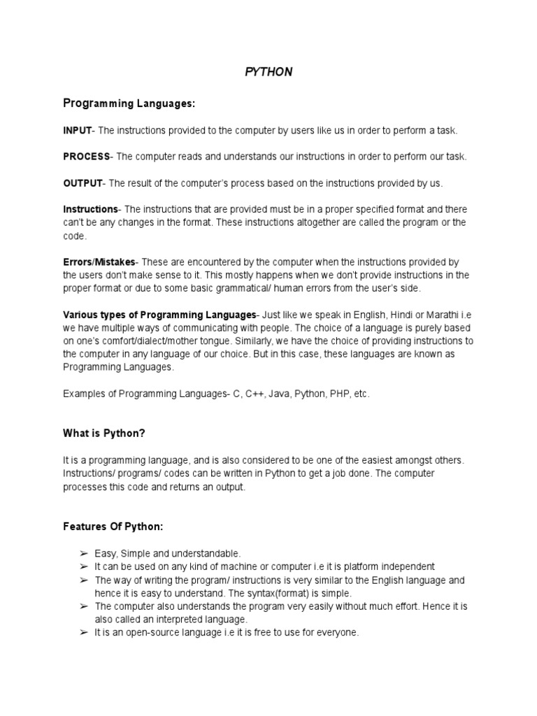 Python Lecture1 Pdf Data Type Integer Computer Science