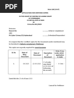 Application For Certified Copies at Court | PDF