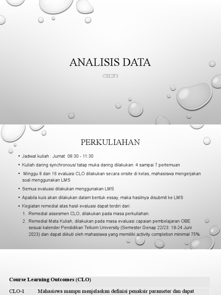Analisa Data Minggu 1 Pdf