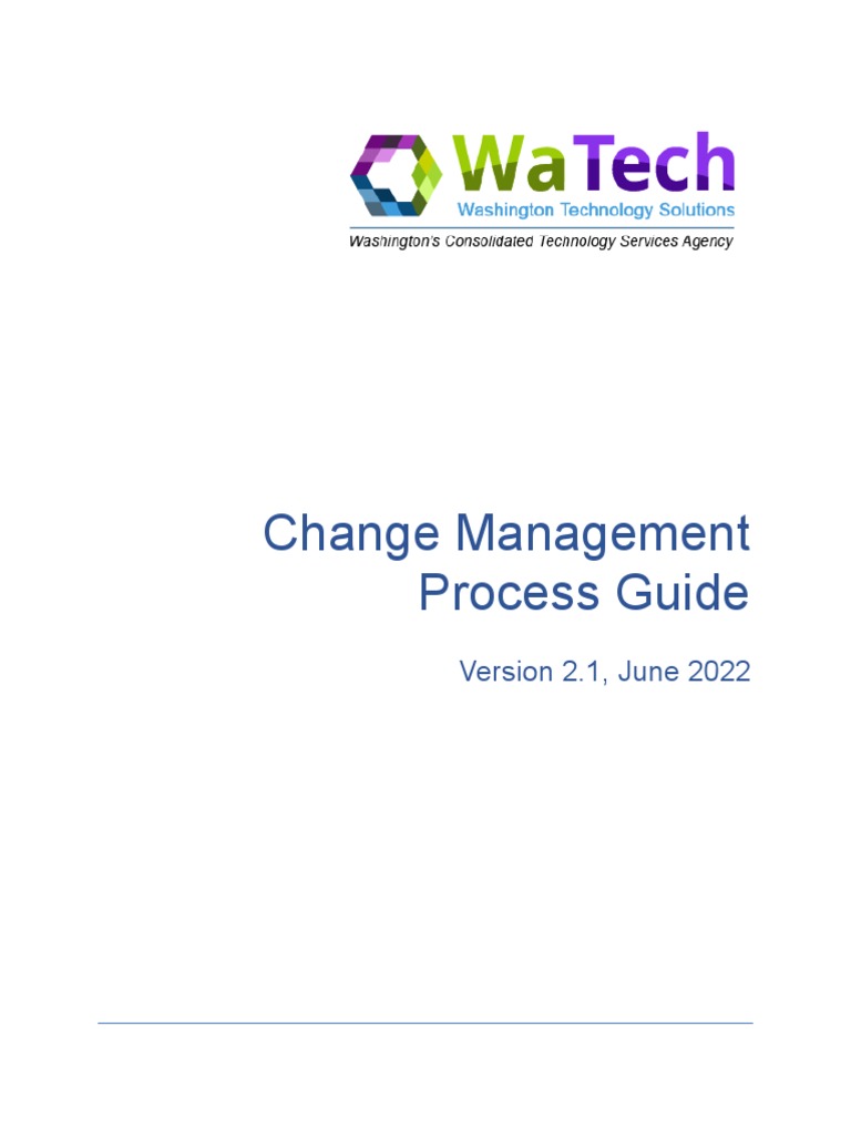 Change Management Process Guide - Final | PDF | Change Management ...